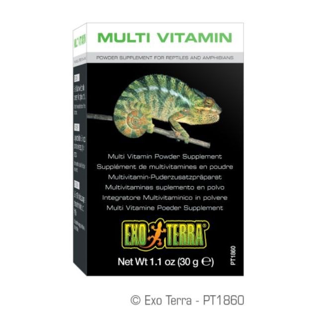 Exo Terra Reptile MULTI VITAMIN Chameleon Multi Vitamin Powder ...