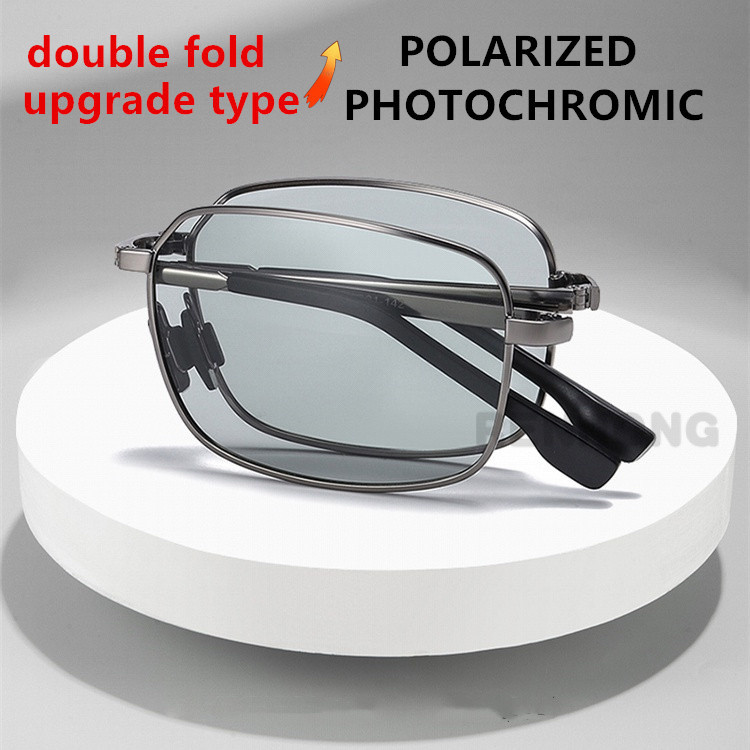 Upgraded version Foldable Photochromic Sunglasses Male Drive Outdoor ...