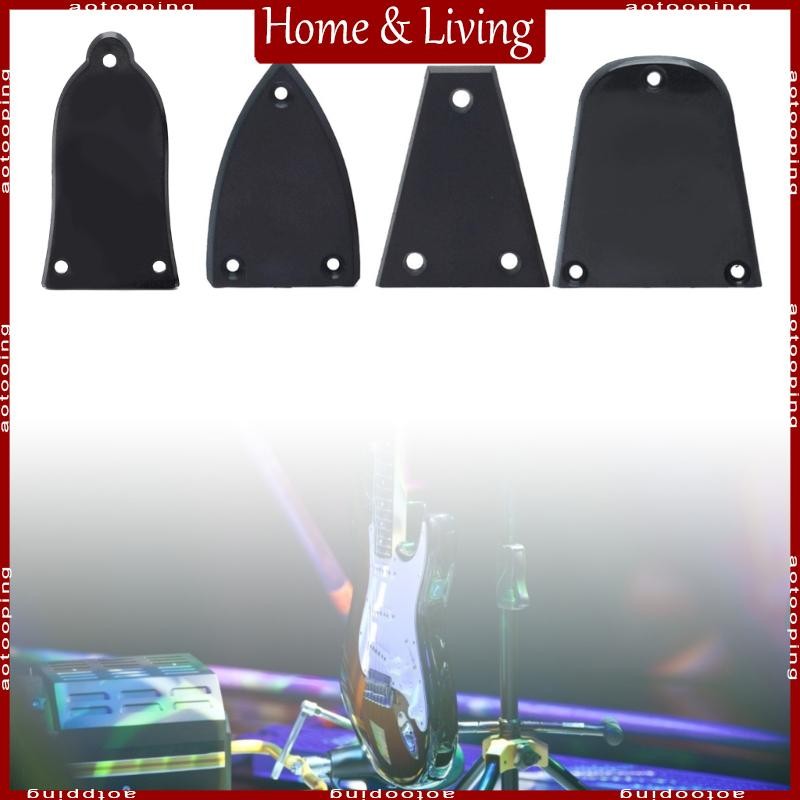 AOTO Black Electric Guitar Adjusting Rod Cover 3 Holes Guitar Tuning ...