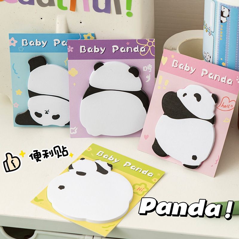 Cartoon Little Panda Post-it Cute High Color Value Alien Notes Sticky ...