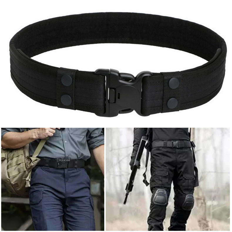 security belt for men Belt with Side Release Buckle (Black) | Shopee ...