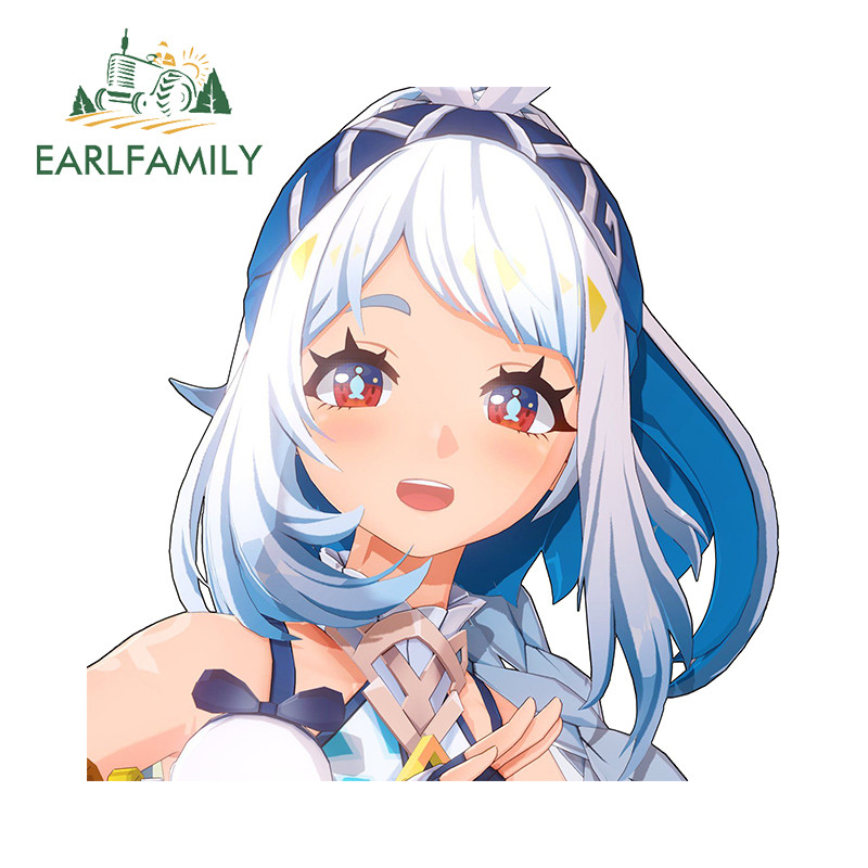 EARLFAMILY 13cm x 13cm Genshin Impact Mualani Car Sticker Occlusion ...