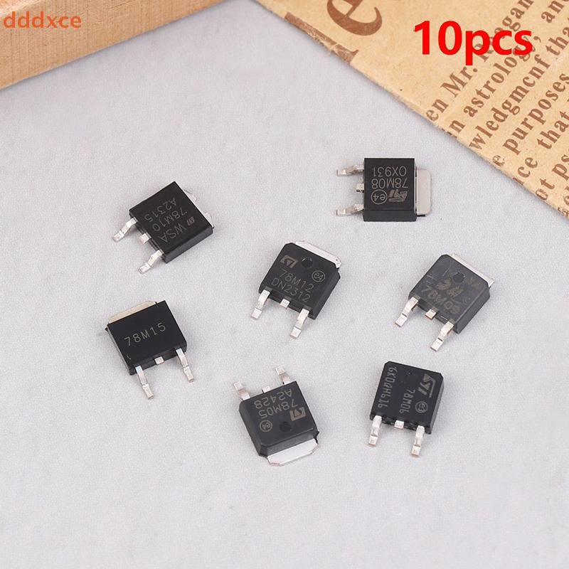 [dddxce] 10pcs CJ78M05 78M06 78M08 78M09 78M10 78M12 78M15 L78M05CDT TO ...