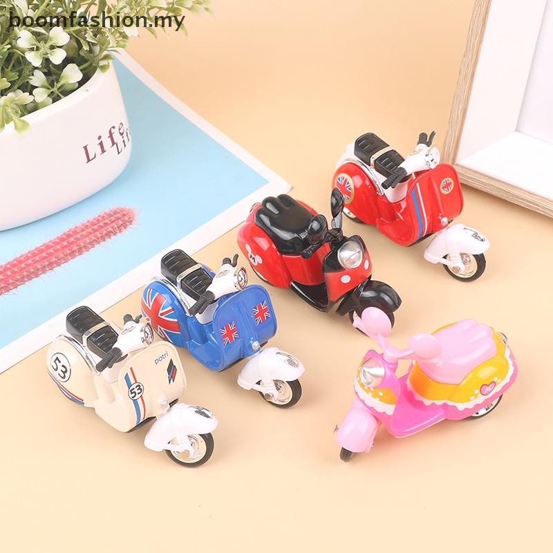 [Boomfashion] 1Pc Kids Cartoon Mini Motorcycle Toy Inertia Car ...