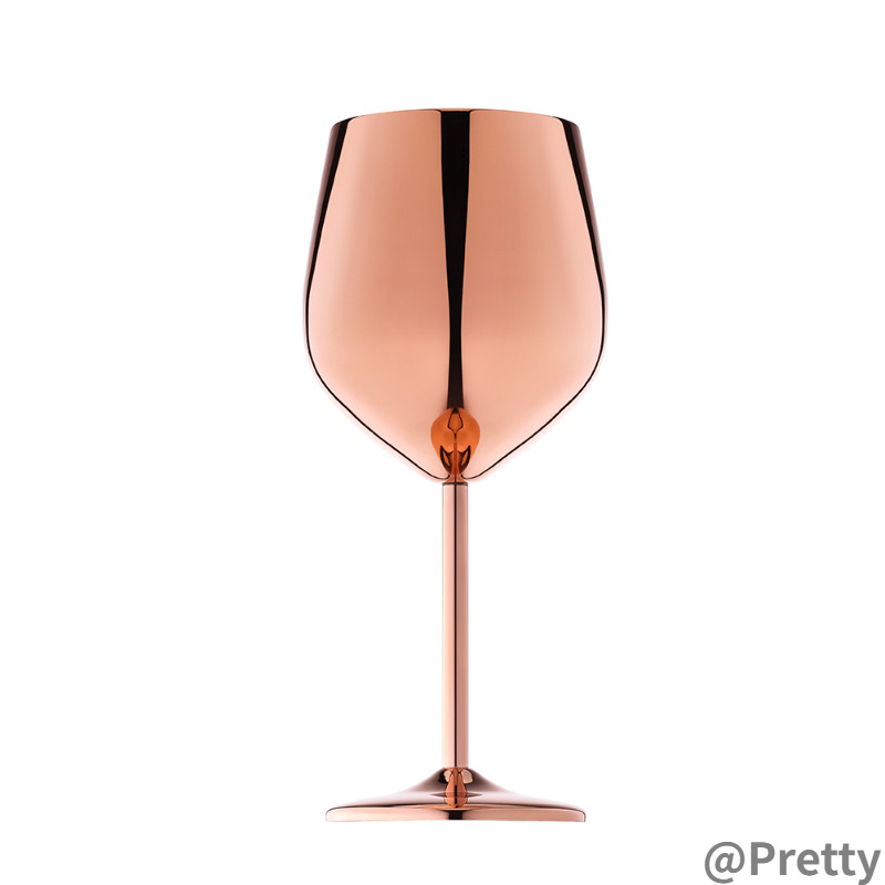 Pretty丨MY Ready Stock Stainless Steel Wine Glass 550ml Single-layer ...