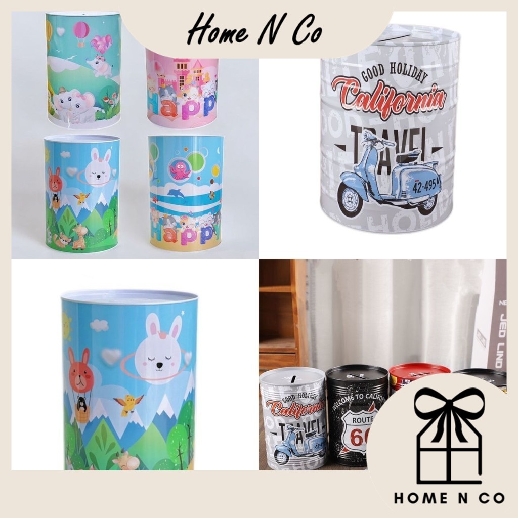 The Gift Cute Coin bank metal tabung duit tabung syling tabung besi ...