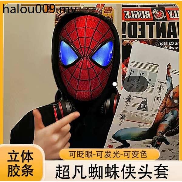 Halloween Extraordinary Spiderman Headgear Movable Eyes Winking ...