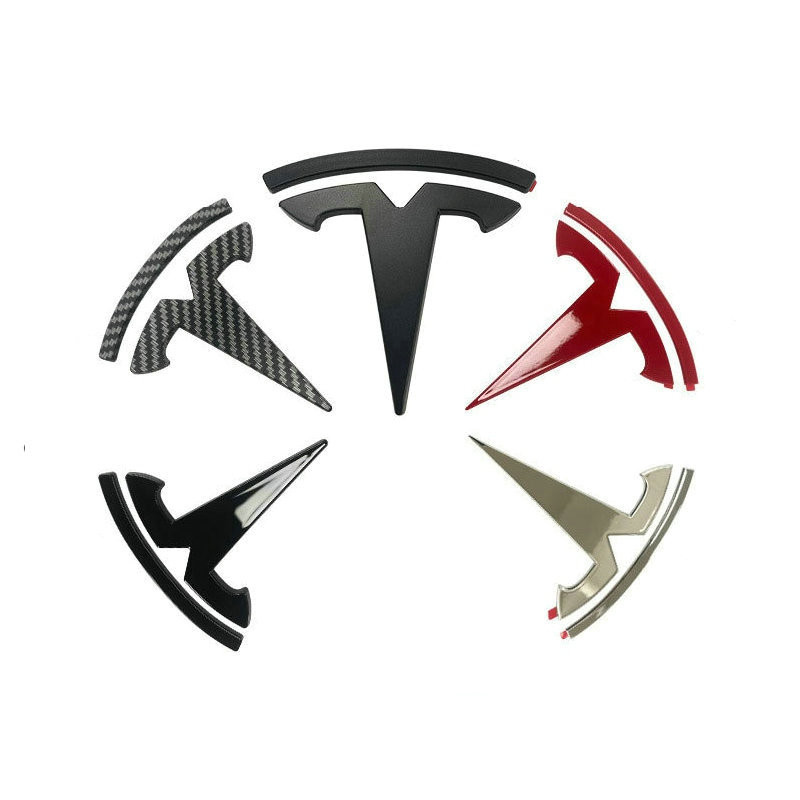 For Tesla- Car Front Emblem Rear Trunk Emblem Suitable for Model 3 Mode ...