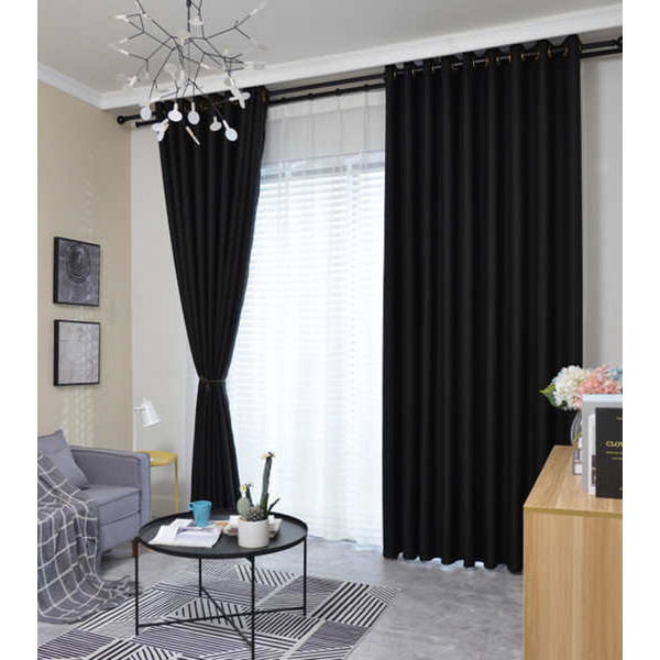 langsir tingkap murah aesthetic curtain Langsir gelap penuh, lantai ...