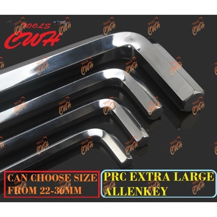 PRC 27-50MM BIG SIZE HEX BALL POINT Allen Key DRIVER L WRENCH SPANNER ...