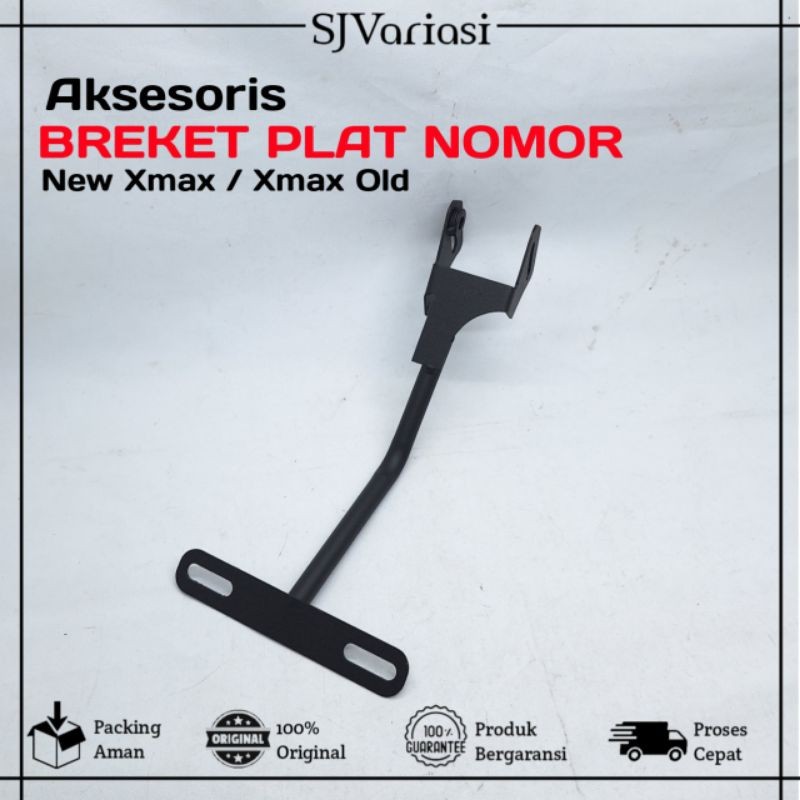 Yamaha Xmax Number Plate Holder Bracket, Mustache Model, Round Pipe ...