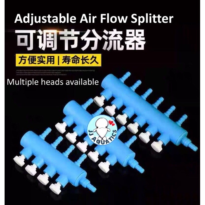 🔥Ready Stock🔥Adjustable Air Flow Splitter Divider Air Pump Oxygen Multi ...