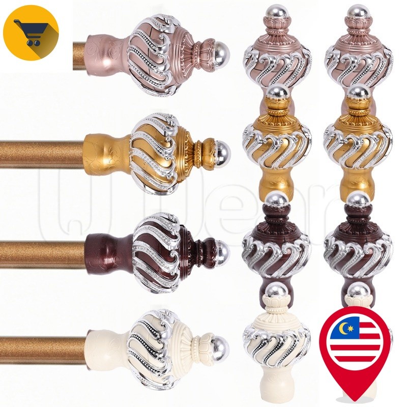 MK2 Curtain Roman Rod Head - Plastic Curtain Rod end Cap - European ...