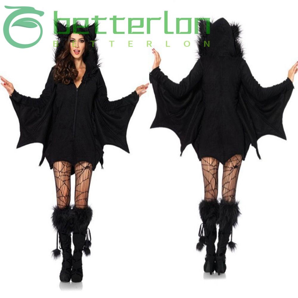 BETTER-LONTIME Cosplay Costumes, Party Dress S-XXXXL Halloween Bat ...