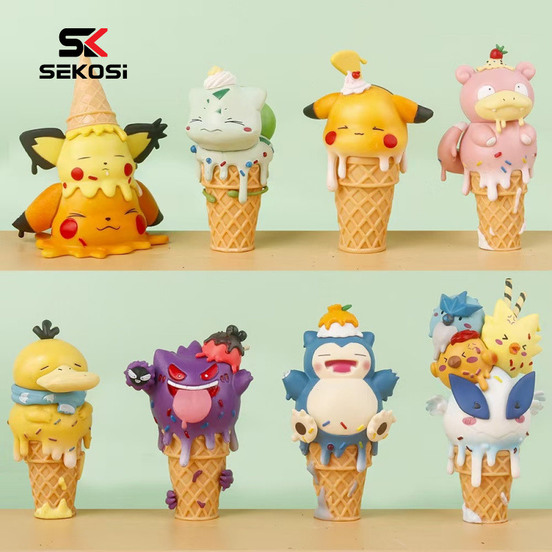 Sk Cone Ice Cream Pokémon Mystery Box Figure Pikachu Can Reach Duck ...