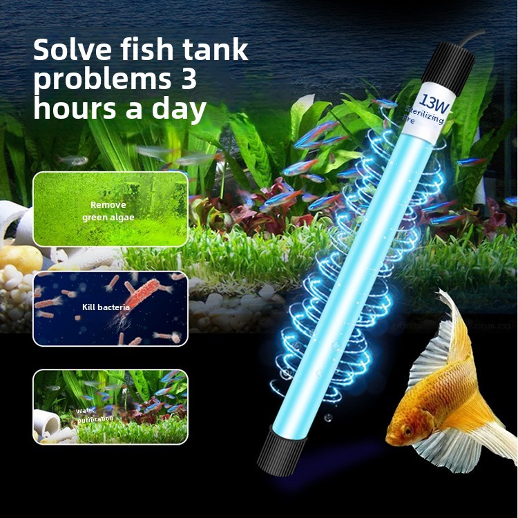 Aquarium Sterilization Ultraviolet Amphibious Fish Tank UV Germicidal ...