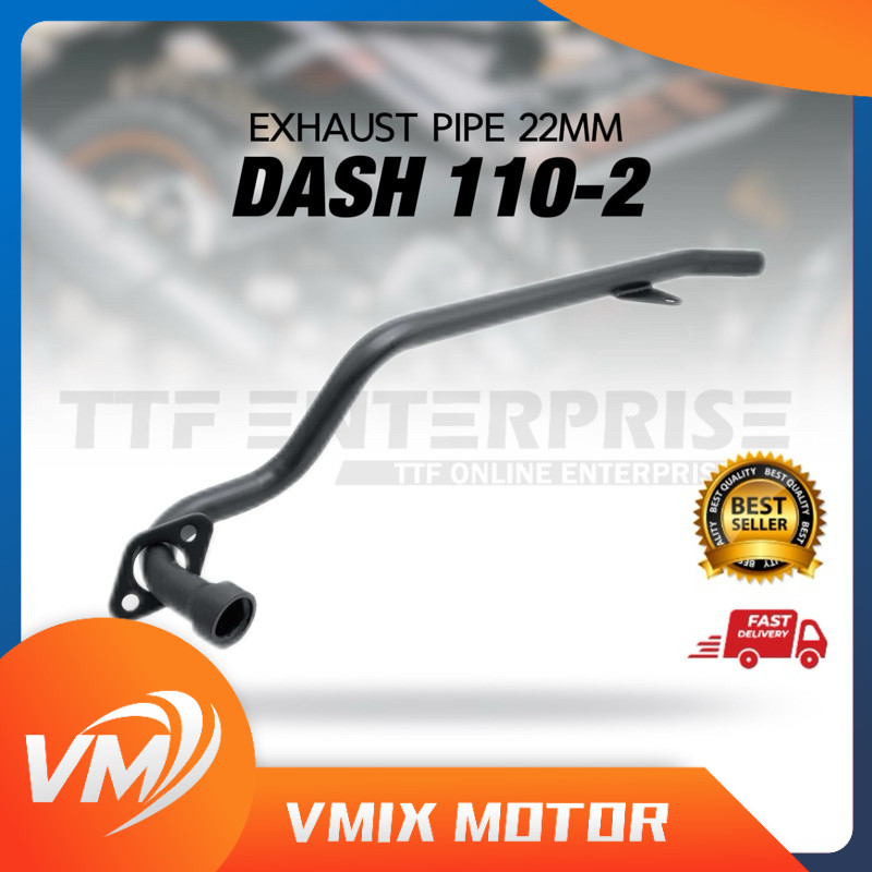 HONDA DASH110-2 EXHAUST FRONT PIPE (STD-22MM) EKZOS MUFFLER DASH 110 2 ...