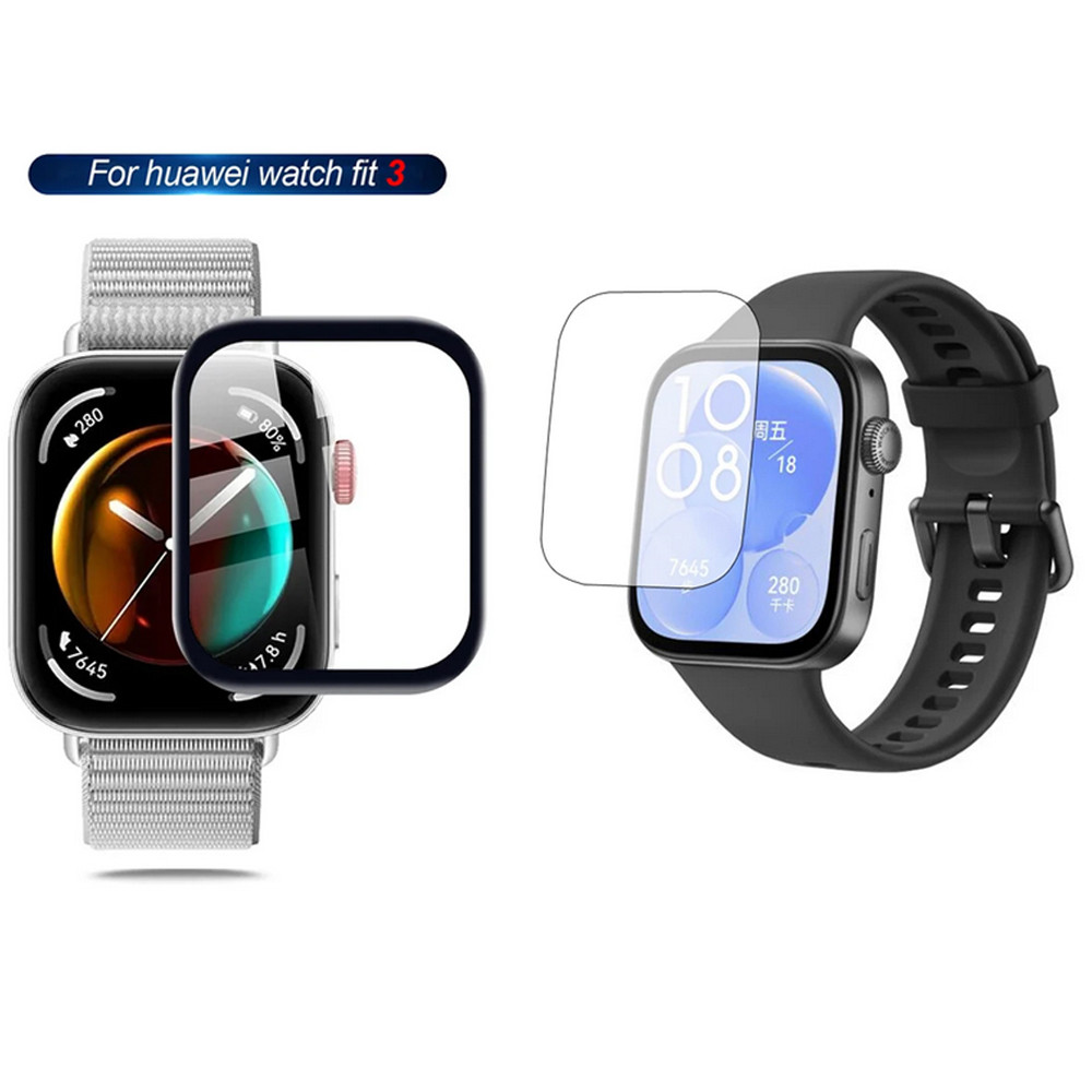 Huawei Watch Fit 3 Soft TPU Film and PMMA Screen Protector For Watch ...
