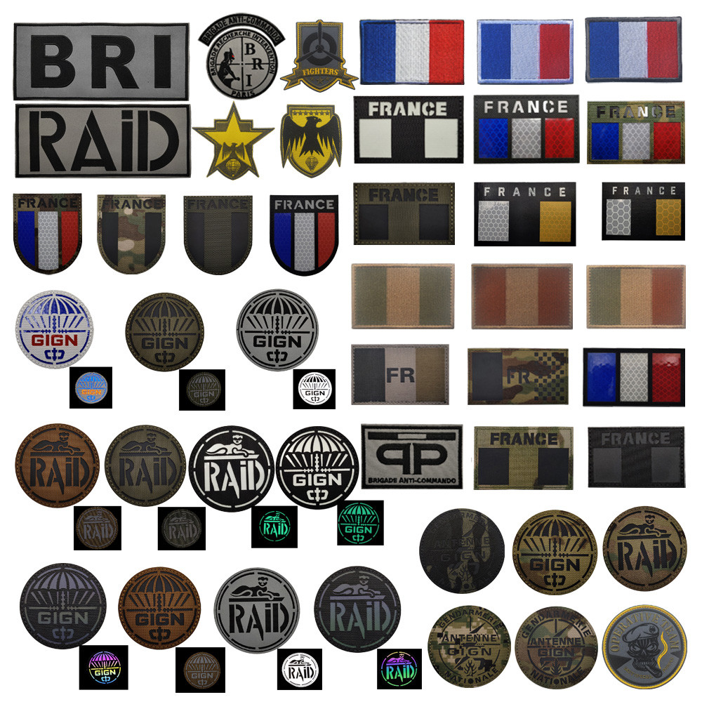 Tactical Morale Badge Military Fan Identification Badge FRANCE French ...