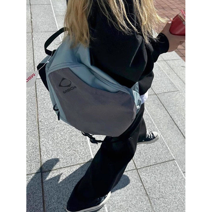 Mschf Korean Brand Niche Design Diamond Contrast Stitching Casual ...