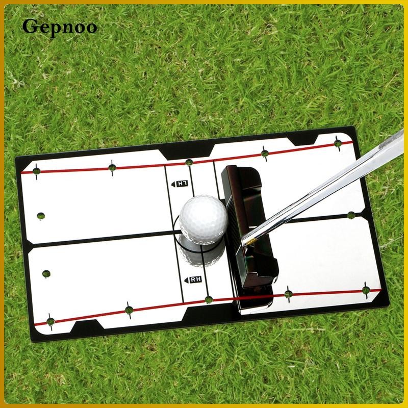 Gepnoo Golf Putting Alignment Mirror Golf Putting Practice Golf Putter ...