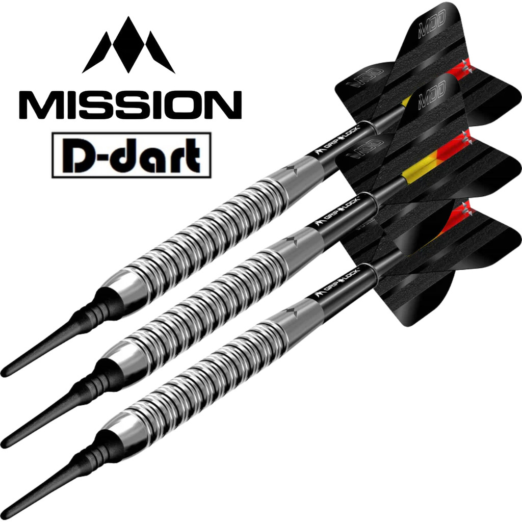 MISSION SOFT TIP DART - 18G Mike De Decker Brass Tungsten Look Soft ...