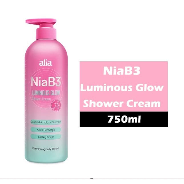 ALIA NiaB3 Niacinamide Luminous Glow Shower Cream 750ML - Contains ...