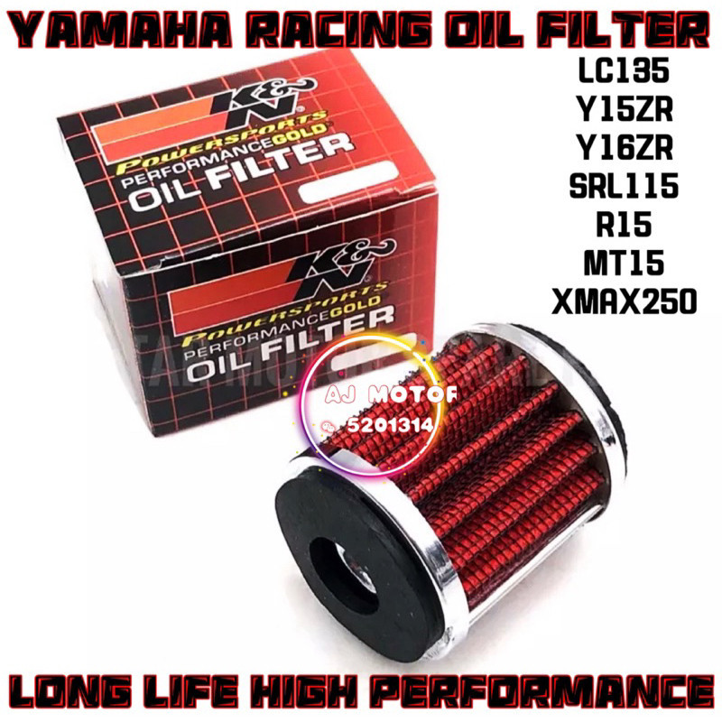 Y15ZR LC135 FZ150 SRL115 FI Y16ZR R15 MT15 XMAX250 RACING OIL FILTER ...