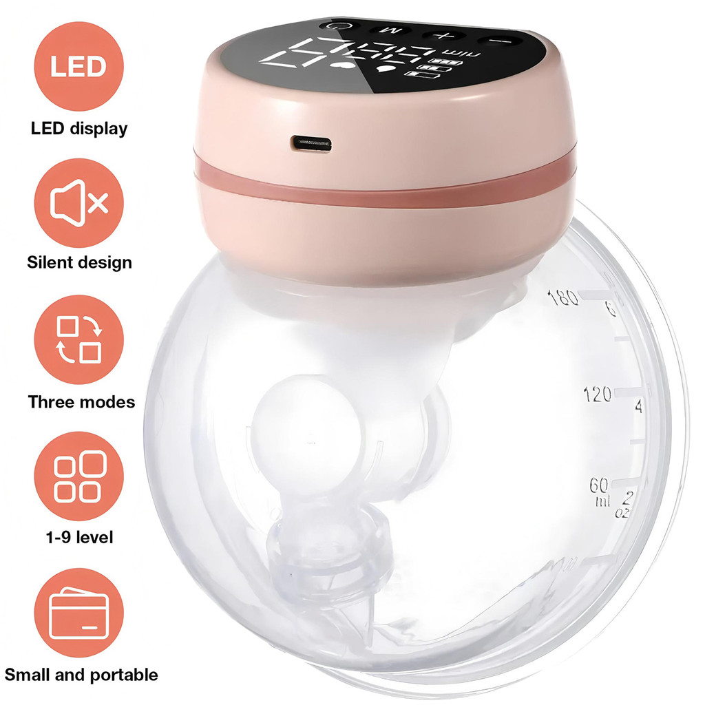 Portable Silent Wearable Electric Breast Pump - Hands-Free Milk ...
