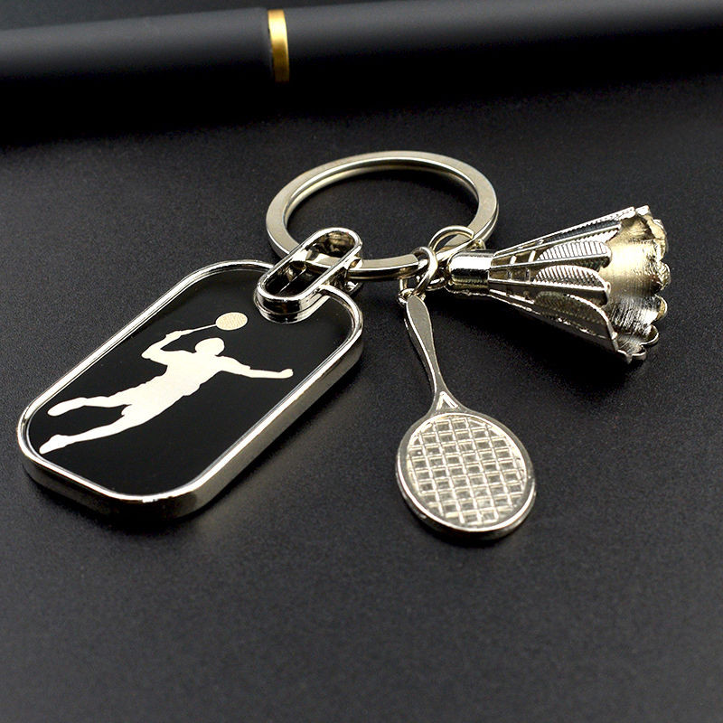 Champion Badminton Racket Keychain – Award Trophy for Sports Day ...
