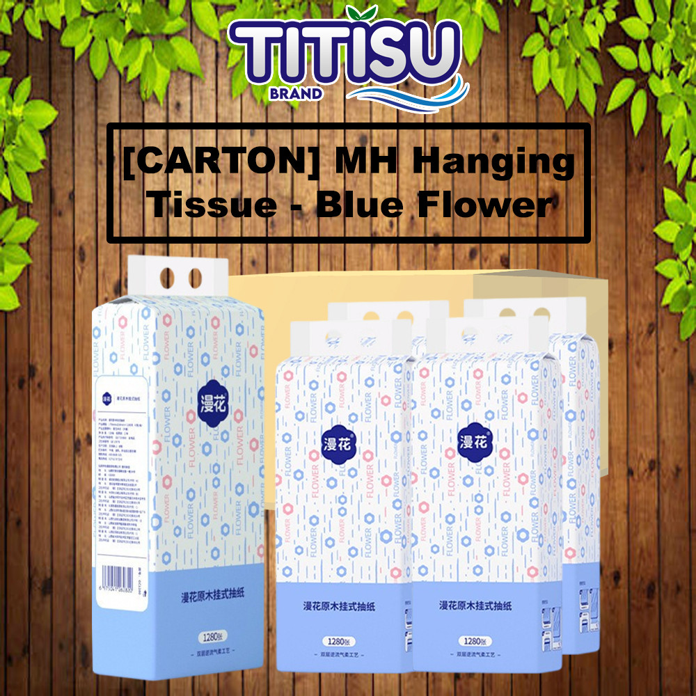 🧻【CARTON】MH Tisu Gantung 4-Ply Thick Hanging Tissue Wall-Mounted Tissue ...