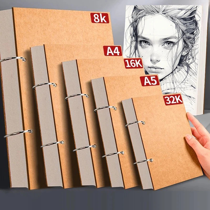 Buku Lakaran Profesional A4 A5 16k 32k 8k Tebal Kertas Lakaran Daun ...