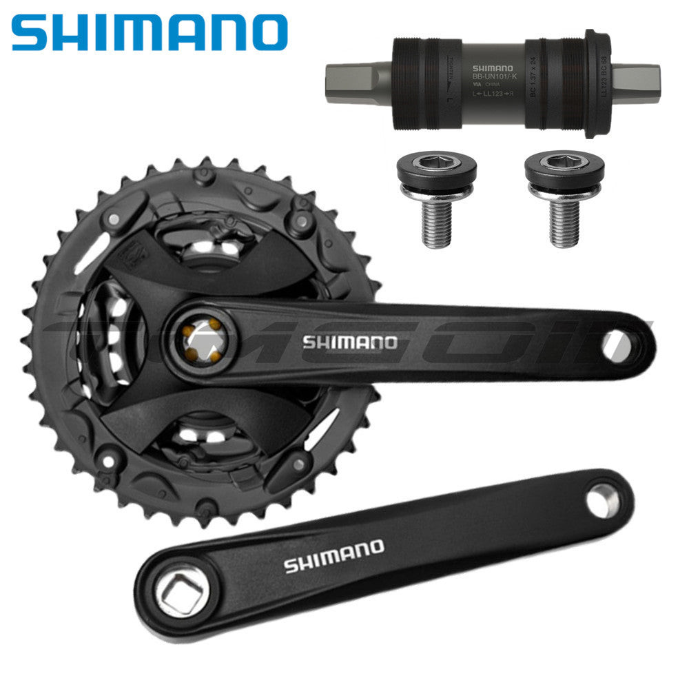 Shimano MTB Bike FC-MT101 3×9 Speed Crankset Square Taper 40-30-22T ...