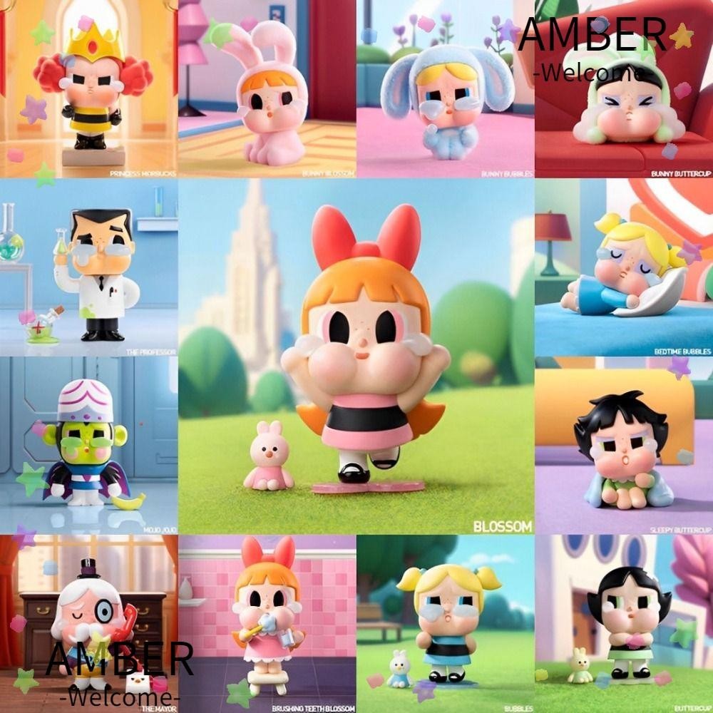 AMBER1 Powerpuff Girls Box, Ornaments Anime Box Toy, True POPMART ...