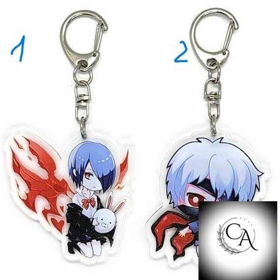 Tokyo Ghoul Ken Kaneki, Touka Kirishima Keychain as a Gift for ...