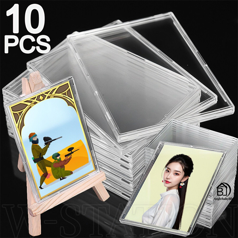 10PCS Hard PC Card Holder - for Game Sports Animation Star Photo Card ...