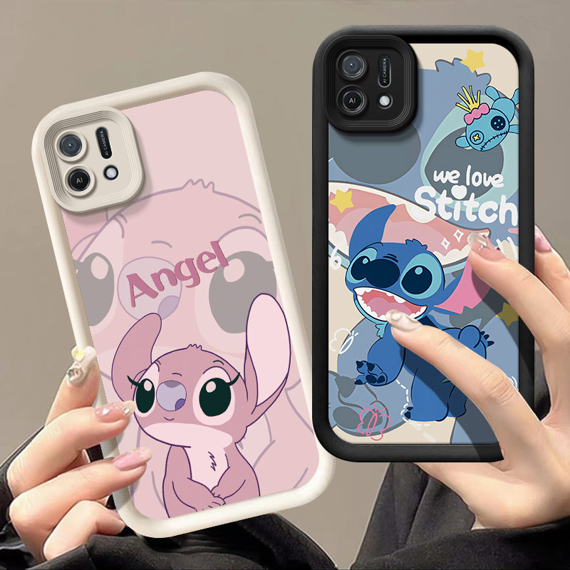 Casing Oppo A16K, Casing Oppo A16E Casing Cartoon pattern stitch and ...