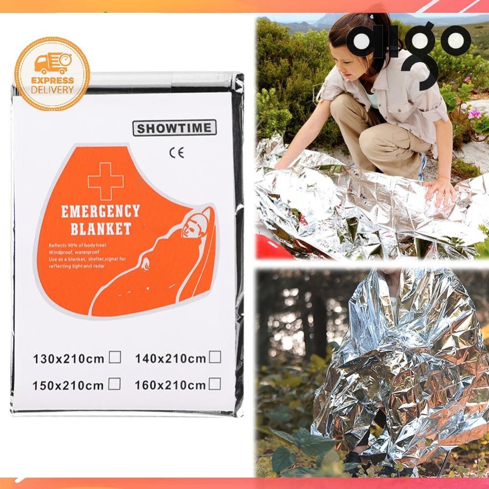 Emergency Blanket Foil Thermal Blanket - First Aid Rescue Curtain ...