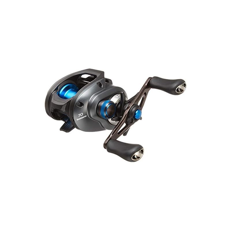 SHIMANO baitcasting reel, dual-axis, 20 SLX DC 70 RIGHT, suitable for ...