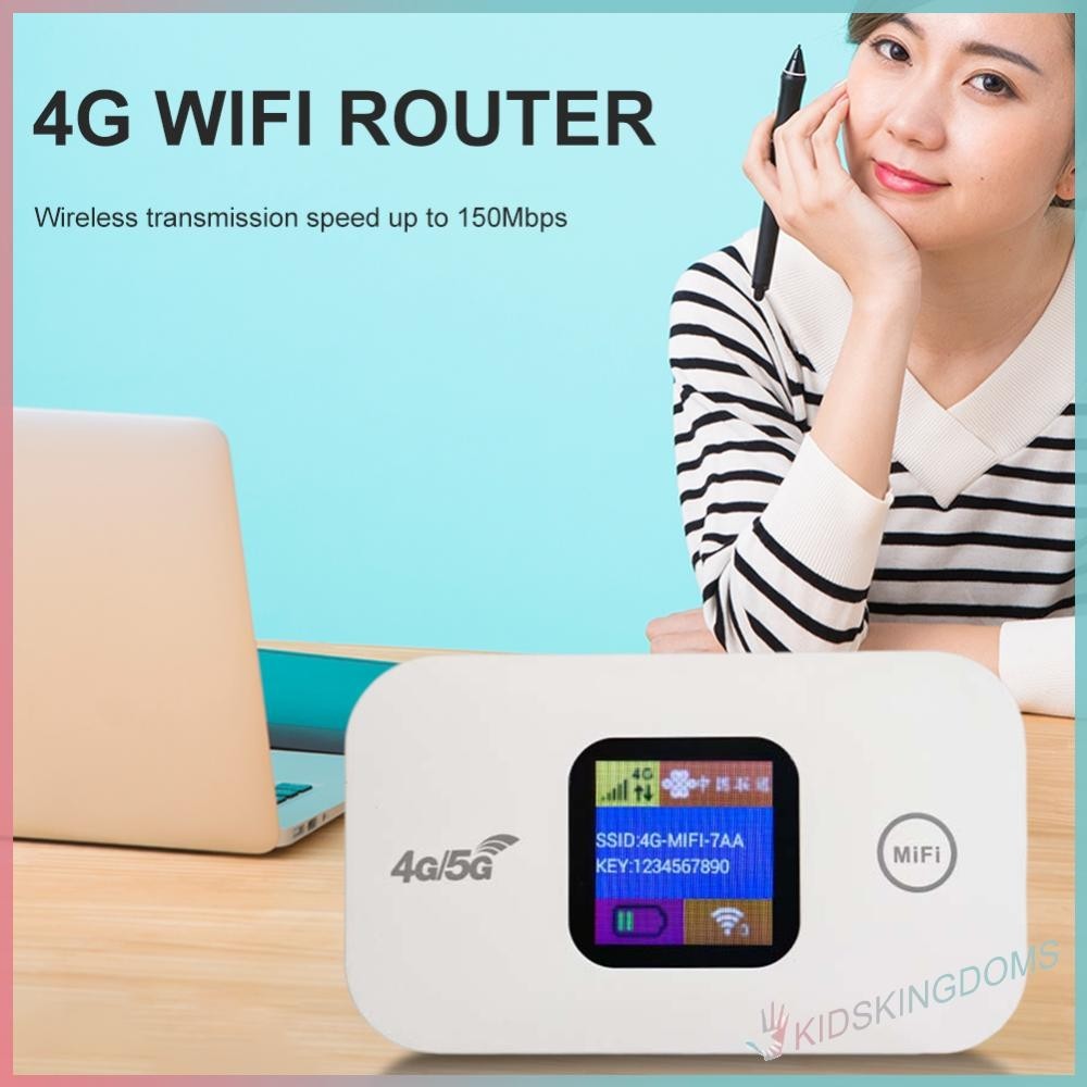KKD 4G/5G Mobile WIFI Router 150Mbps 4G LTE Wireless Router 2100mAh Portable Pocket MiFi Modem ...