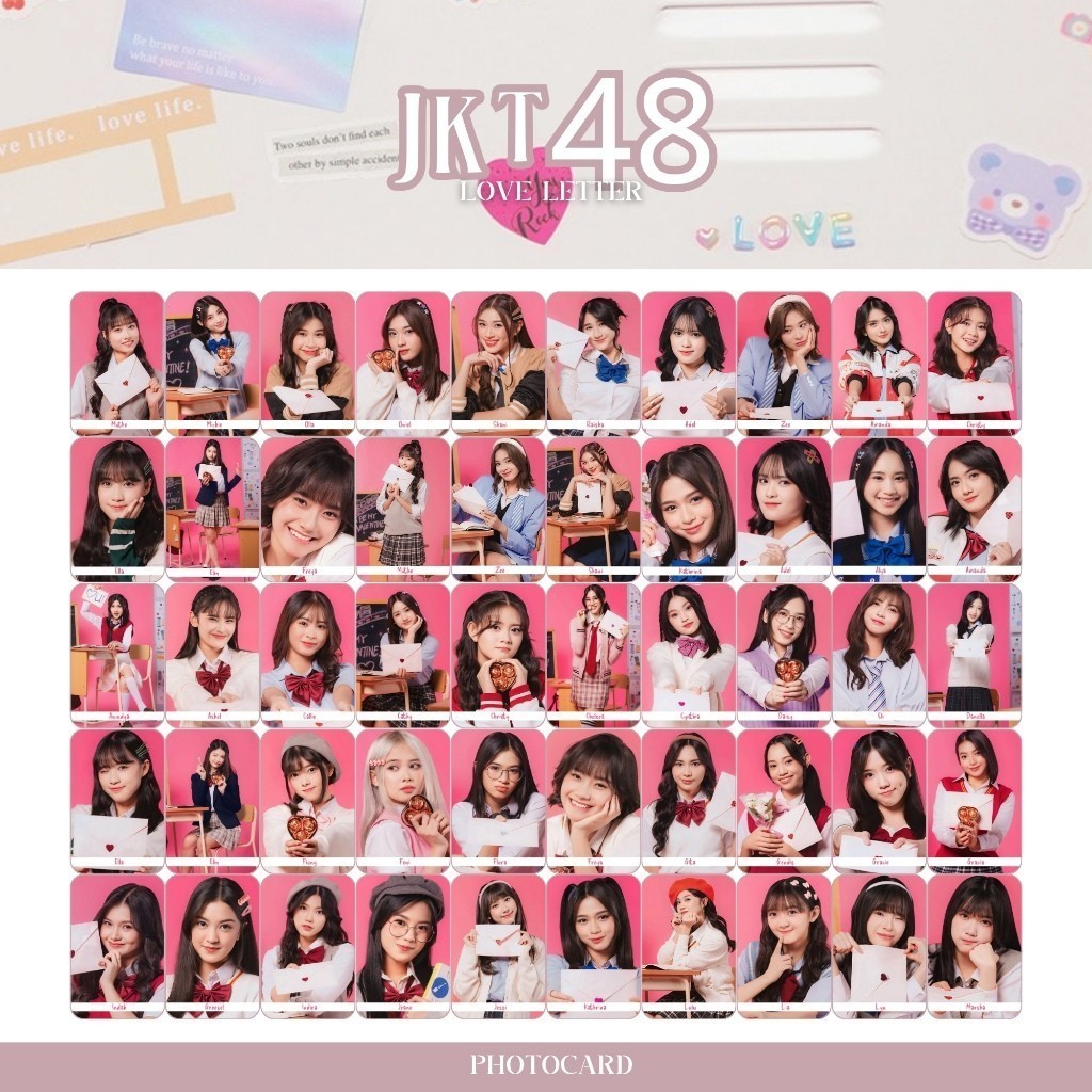 Price 50pcs+lamination JPOP ROUNDED CARDS PHOTOCARD JKT48 ADEL ALYA ...