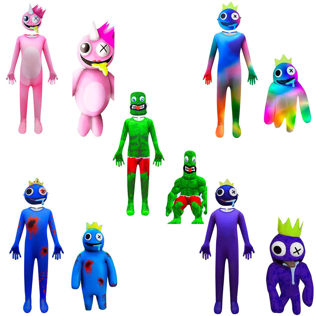 Halloween Rainbow Friends ROBLOX Game cos Clothes Colorful Little ...