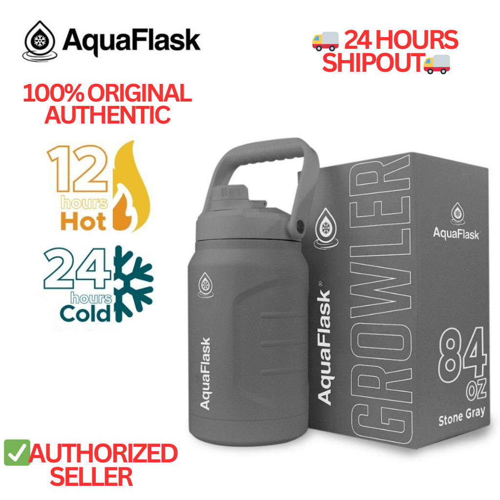 Aquaflask 84oz tumbler Wide Mouth with Spout Lid Insulated Stainless ...