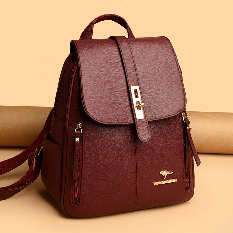 Beg galas wanita baru 2024 versi Korea komuter ringkas dan bergaya beg lapang beg galas ...