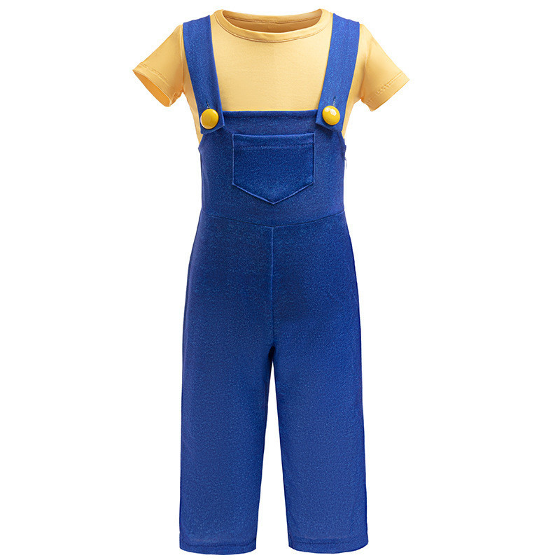 Despicable Me Minions Cosplay Costume with Suspenders for Boys ...