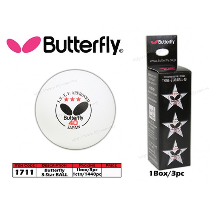 Butterfly A40+ Table Tennis Ball Ping Pong Ball | Shopee Malaysia