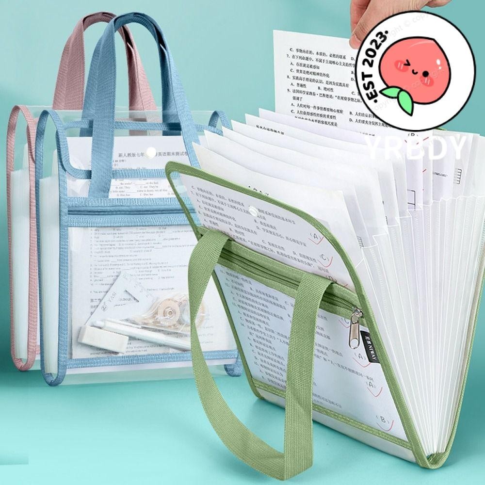 YRBWDYZDH Document Storage Pouch, PET Transparent Transparent File Bag ...