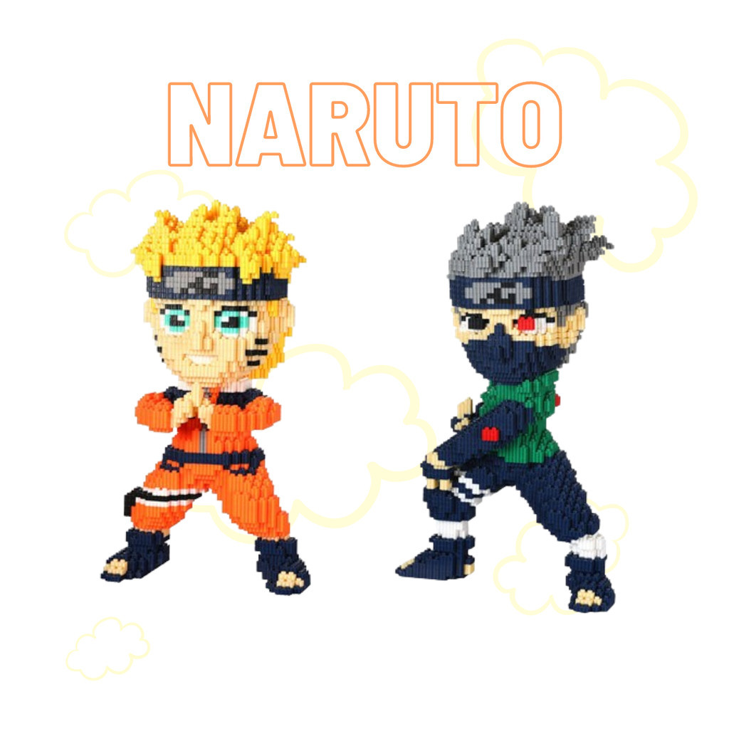 [Connect Block] Naruto and Kakashi building block brick toys | Shopee ...