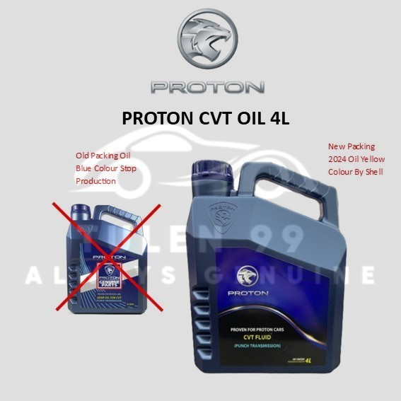Proton PW913967 CVT Transmission Fluid 4L for Saga / Persona / Preve ...