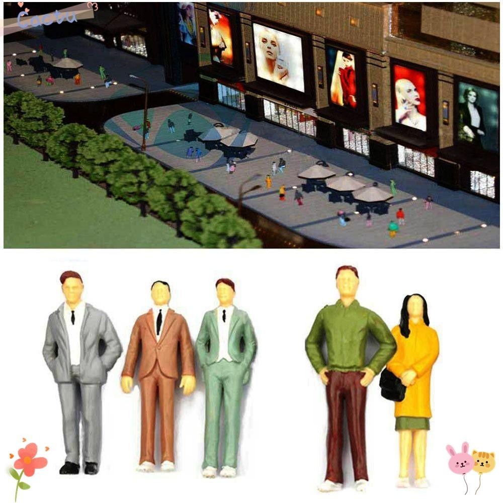 FACC-H 100pcs People Figures ABS Material Mixed Color Pose 1:300/1:200 ...